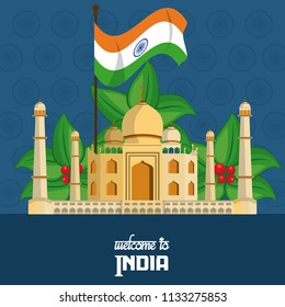 Welcome India Card Stock Vector (Royalty Free) 1133275853 | Shutterstock