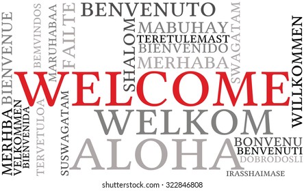 3,767 Welcome word cloud Stock Illustrations, Images & Vectors ...