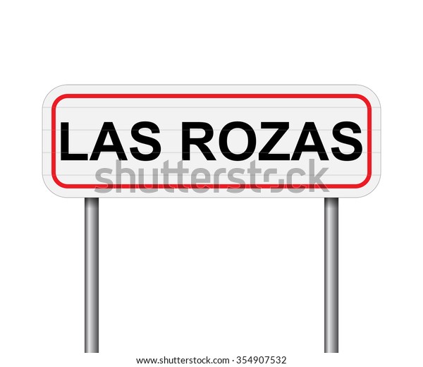 Welcome Las Rozas Spain Road Sign Stock Vector (Royalty Free) 354907532 ...