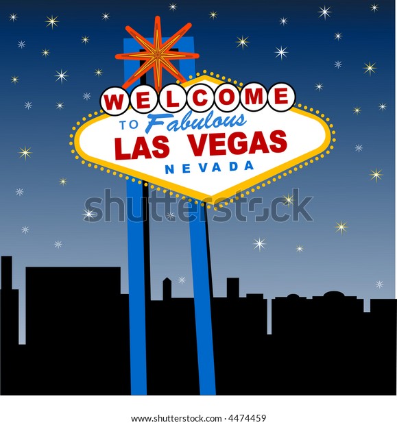 welcome to Las Vegas sign vector