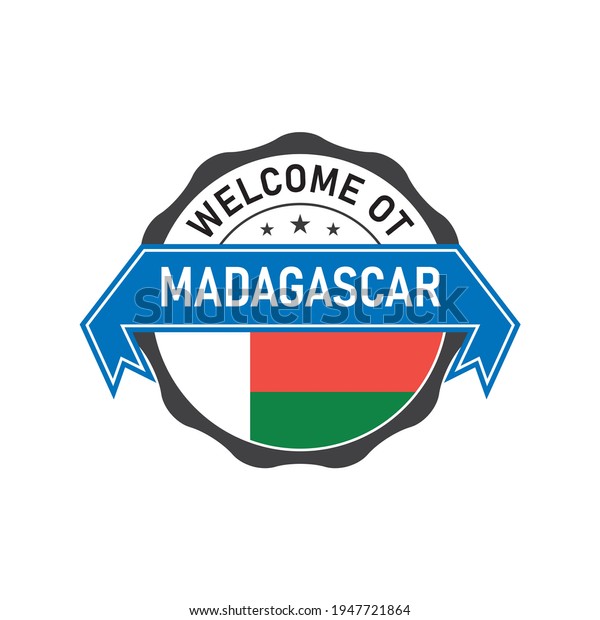 Welcome Madagascar Logo Badge Flag Stock Vector (Royalty Free ...