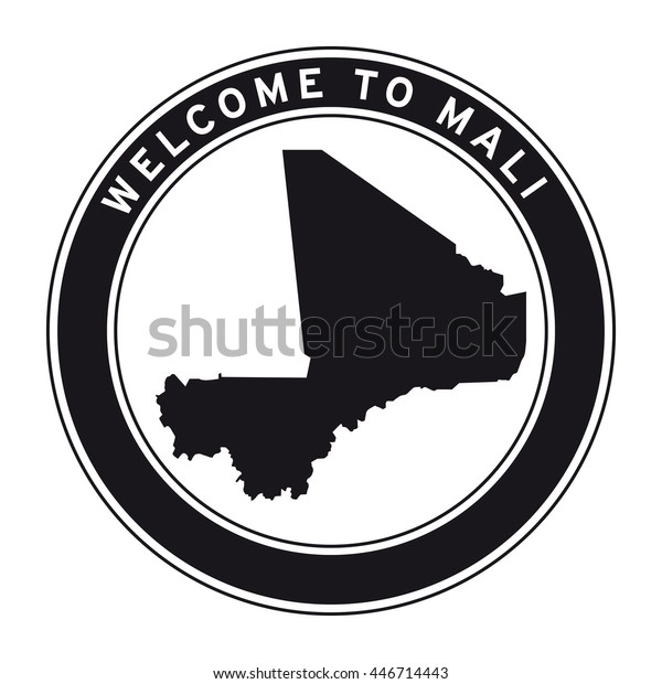 Welcome Mali Vector Logo Sticker Button Stock Vector (Royalty Free ...