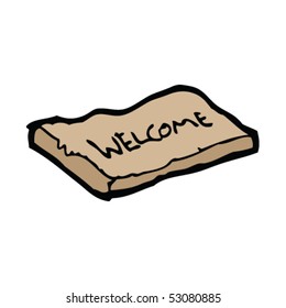 Welcome Mat Drawing Stock Vector (Royalty Free) 53080885 | Shutterstock