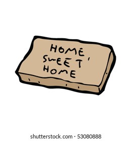 Welcome Mat Drawing: เวกเตอร์สต็อก (ปลอดค่าลิขสิทธิ์) 53080888 ...