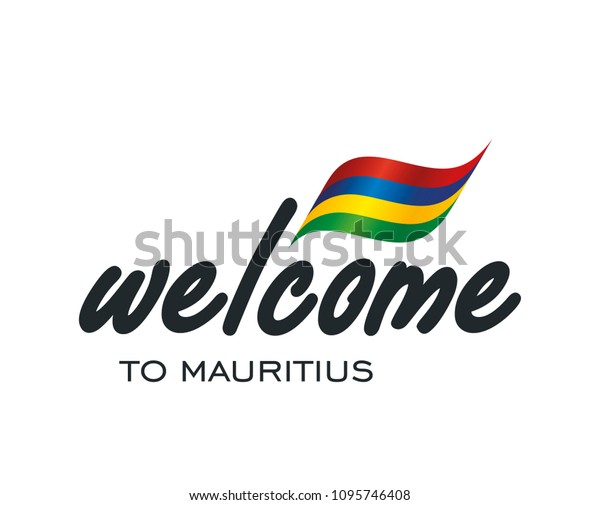 Welcome Mauritius Flag Sign Logo Icon Stock Vector (Royalty Free ...