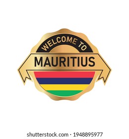 Welcome Mauritius Logo Badge Flag Stock Vector (Royalty Free ...