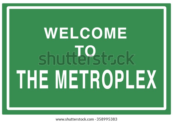 Welcome Metroplex Sign Stock Vector (Royalty Free) 358995383 | Shutterstock