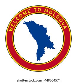 Welcome Moldova Vector Logo Stock Vector (Royalty Free) 449634574 ...