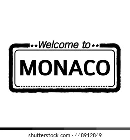 Welcome Monaco Illustration Design Stock Vector (Royalty Free) 448912849 | Shutterstock