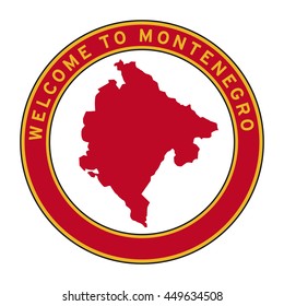 Welcome Montenegro Vector Logo Stock Vector (Royalty Free) 449634508 ...
