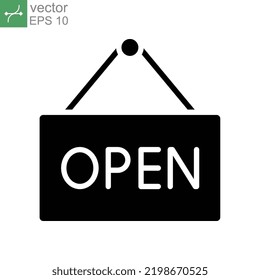 Welcome Open Store Icon Open Door Stock Vector (Royalty Free ...