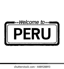 Welcome Peru Illustration Design Stock Vector (Royalty Free) 448928893 ...