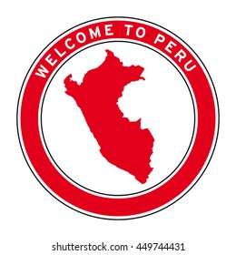 Welcome Peru Vector Logo Stock Vector (Royalty Free) 449744431 ...