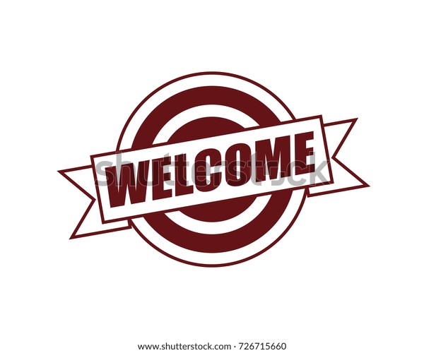 Welcome Retro Label Stock Vector (Royalty Free) 726715660 | Shutterstock
