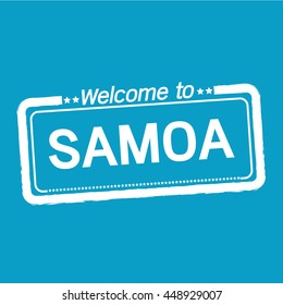 Welcome Samoa Illustration Design Stock Vector (Royalty Free) 448929007 ...