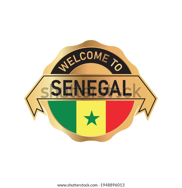 Welcome Senegal Logo Badge Flag Stock Vector (Royalty Free) 1948896013 ...