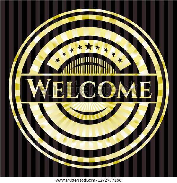 Welcome Shiny Badge Stock Vector (Royalty Free) 1272977188 | Shutterstock