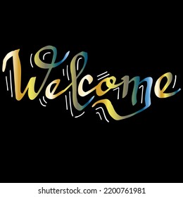 Welcome Sign Vector Illustration Stock Vector (Royalty Free) 2200761981 ...