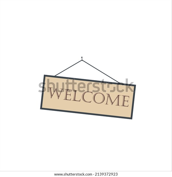 Welcome Sign Vector Stock Illustration On Stock Vector (Royalty Free ...