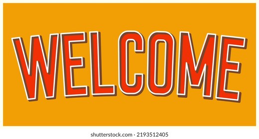 Welcome Sign Word Icon Vector Stock Vector (Royalty Free) 2193512405 ...