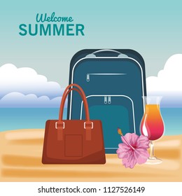 Welcome Summer Cartoons Stock Vector (Royalty Free) 1127526149 ...