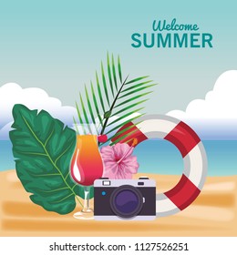 Welcome Summer Cartoons Stock Vector (Royalty Free) 1127526251 ...