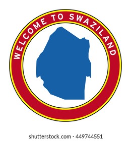 Welcome Swaziland Vector Logo Stock Vector (Royalty Free) 449744551 ...