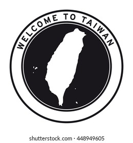 Welcome Taiwan Vector Logo Sticker Button Stock Vector (Royalty Free ...