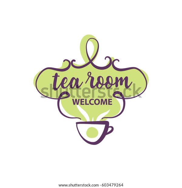 Welcome Tea Room Handdrawn Template Vector Stock Vector (Royalty Free ...