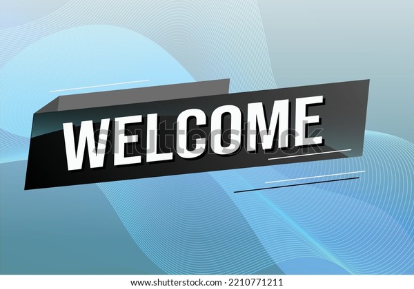 Welcome Word Concept Vector Illustration Lines Stock Vector (Royalty ...