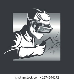 Welder Locksmith Vector Welding Welding Glasses Stock Vector (Royalty ...