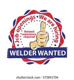 Welder Wanted Job Openings We Hiring Stock Vector (Royalty Free ...