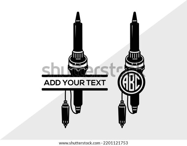 Welding Equipment Monogram Svg Printable Vector Stock Vector (Royalty ...