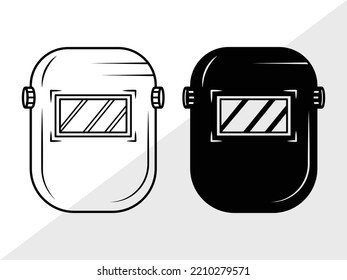Welding Mask Svg Printable Vector Illustration Stock Vector (Royalty ...