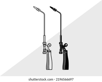 Welding Torch Svg Printable Vector Illustration Stock Vector (Royalty ...