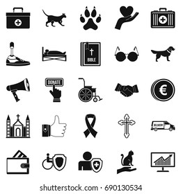 Welfare Icons Set Simple Set 25 Stock Vector (Royalty Free) 690130534 ...