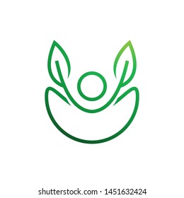 Well Being Logo Template Vector Yoga Stock Vector (Royalty Free ...