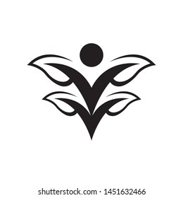 Well Being Logo Template Vector Yoga Stock Vector (Royalty Free) 1451632322