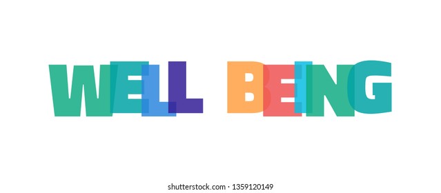 Well Being Word Concept Well Being Stock Vector (Royalty Free ...