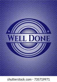 Well Done Denim Background: vector de stock (libre de regalías ...
