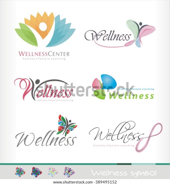 Wellness Center Logo Design Concept Spa Stock Vector (Royalty Free ...