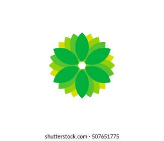 Wellness Flower Logo Design Template Element Stock Vector (Royalty Free ...