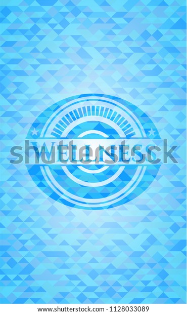 Wellness Light Blue Mosaic Emblem Stock Vector (Royalty Free ...