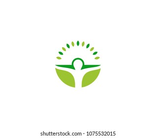 Wellness Logo Men Stock Vector (Royalty Free) 1075532015 | Shutterstock