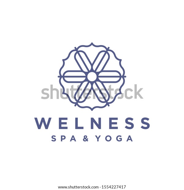 Wellness Logo Simple Clean Modern Design Stock Vector (Royalty Free ...