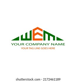 Wem Letter Logo Creative Design Vector Stock Vector (Royalty Free ...