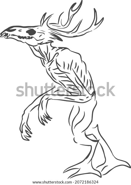arte útil de wendigo liner: vector de stock (libre de regalías ...