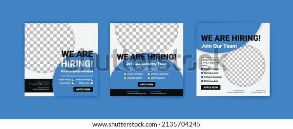 Were Hiring Job Offer Leaflet Template Stock Vector (Royalty Free ...