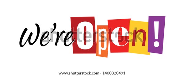 Were Open Cut Out Letters Stock Vector (Royalty Free) 1400820491 ...