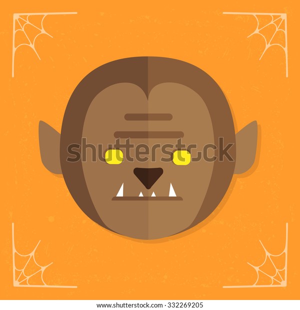 Werewolf Head Icon Angry Werewolf Fantasy Stock Vector (Royalty Free ...